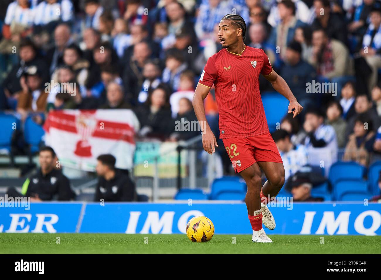 Loic Bade of Sevilla FC in action during the LaLiga EA Sports match ...