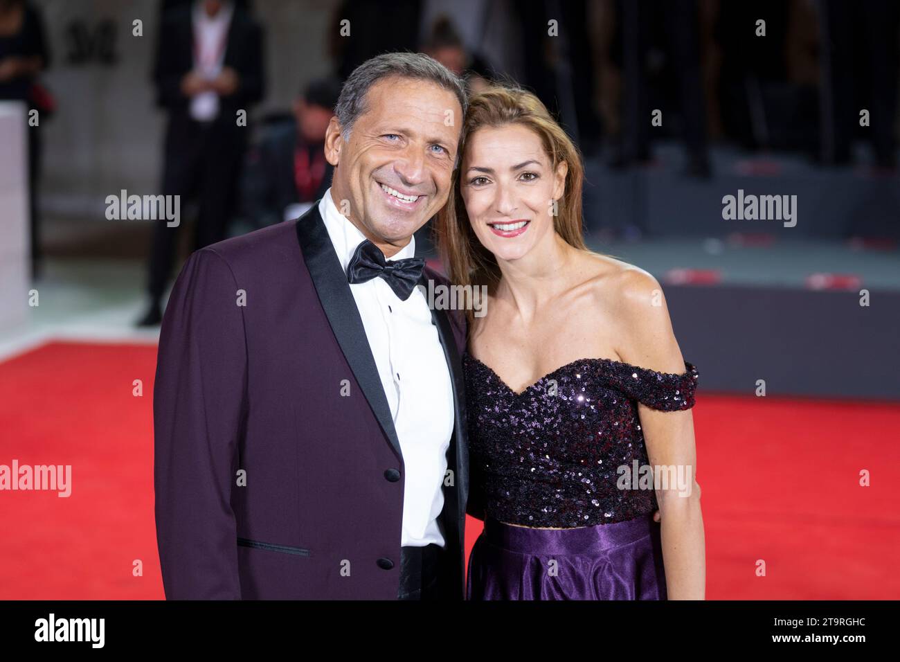 Lido di Venezia, Italy, August 31, 2023 - Daniele Marcheggiani, with ...