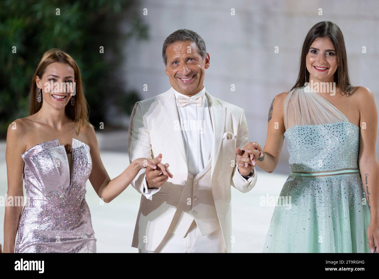 Lido di Venezia, Italy, September 1, 2023 - Daniele Marcheggiani, with ...