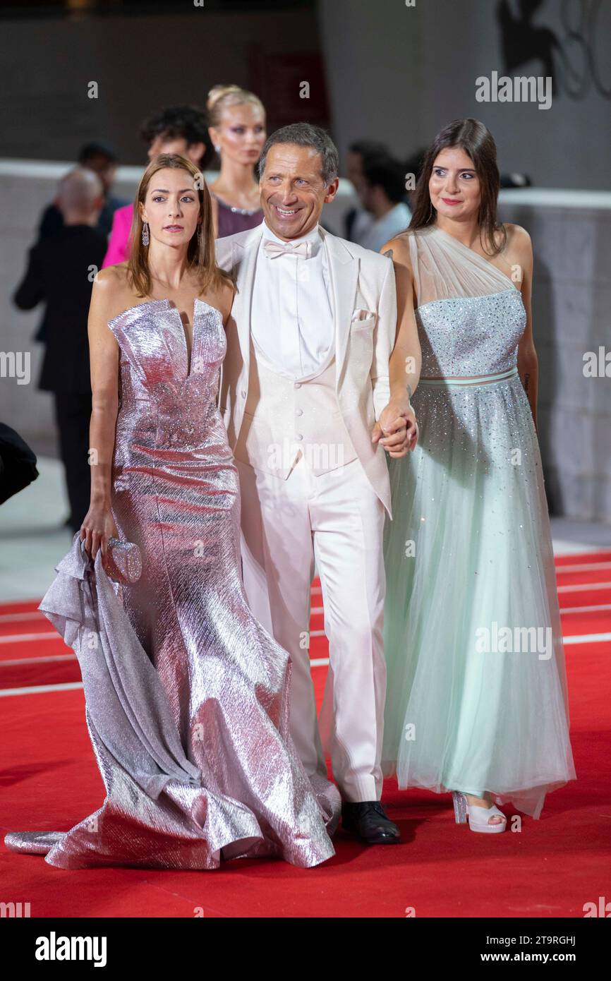 Lido di Venezia, Italy, September 1, 2023 - Daniele Marcheggiani, with ...