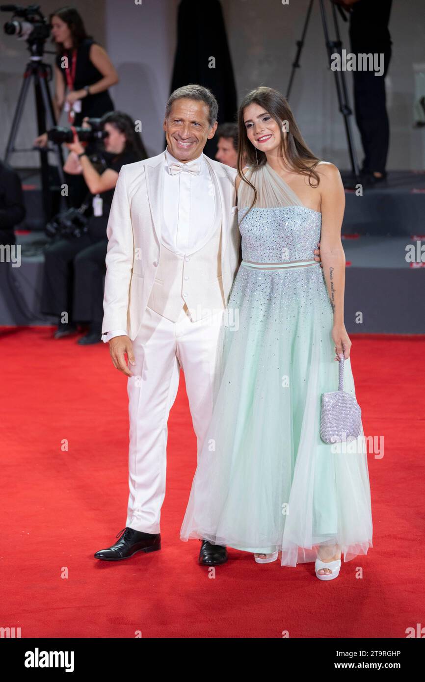 Lido di Venezia, Italy, September 1, 2023 - Daniele Marcheggiani, with ...
