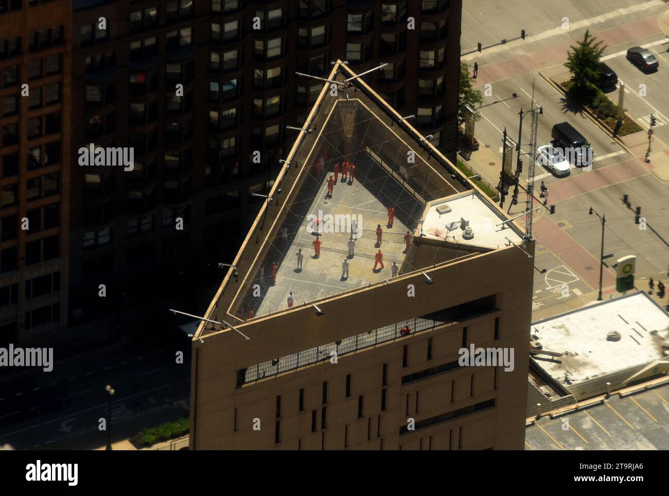 Chicago, USA - June 04, 2018: Top view on the Metropolitan Correctional ...