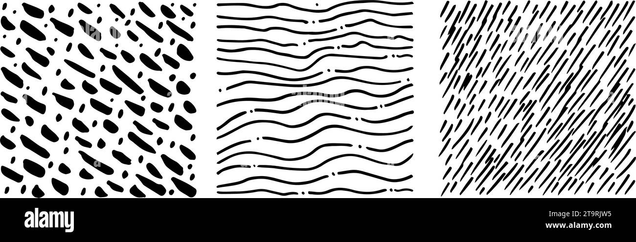 Small dash pattern Dotted lines texture. Black and white vector ...
