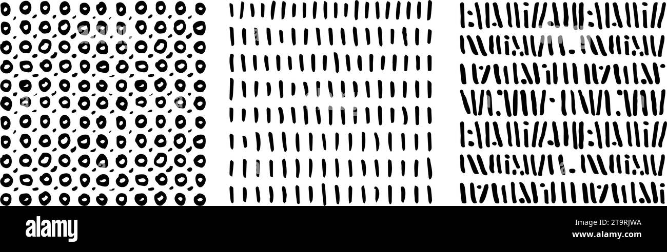 Small dash pattern Dotted lines texture. Black and white vector ...