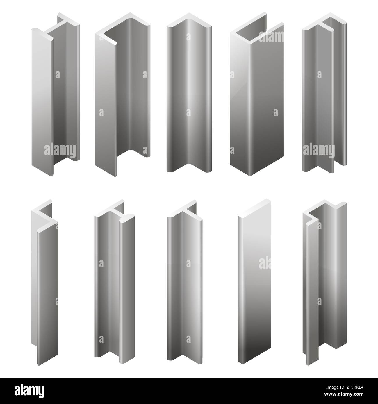 Metal profile construction building frame Stock Vector Images - Alamy