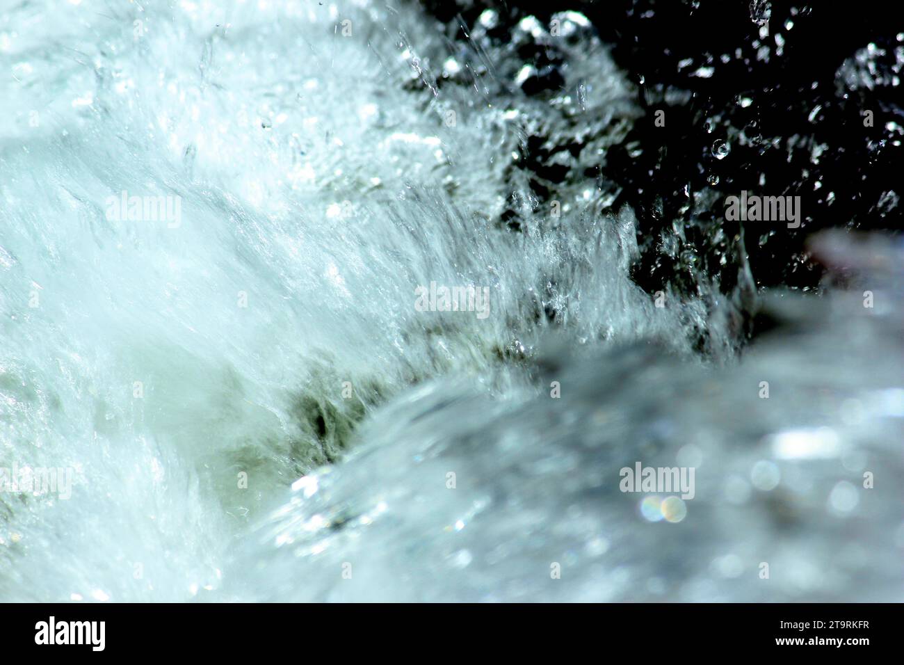 Waterfall from water pipe, Underground water Stock Photo - Alamy