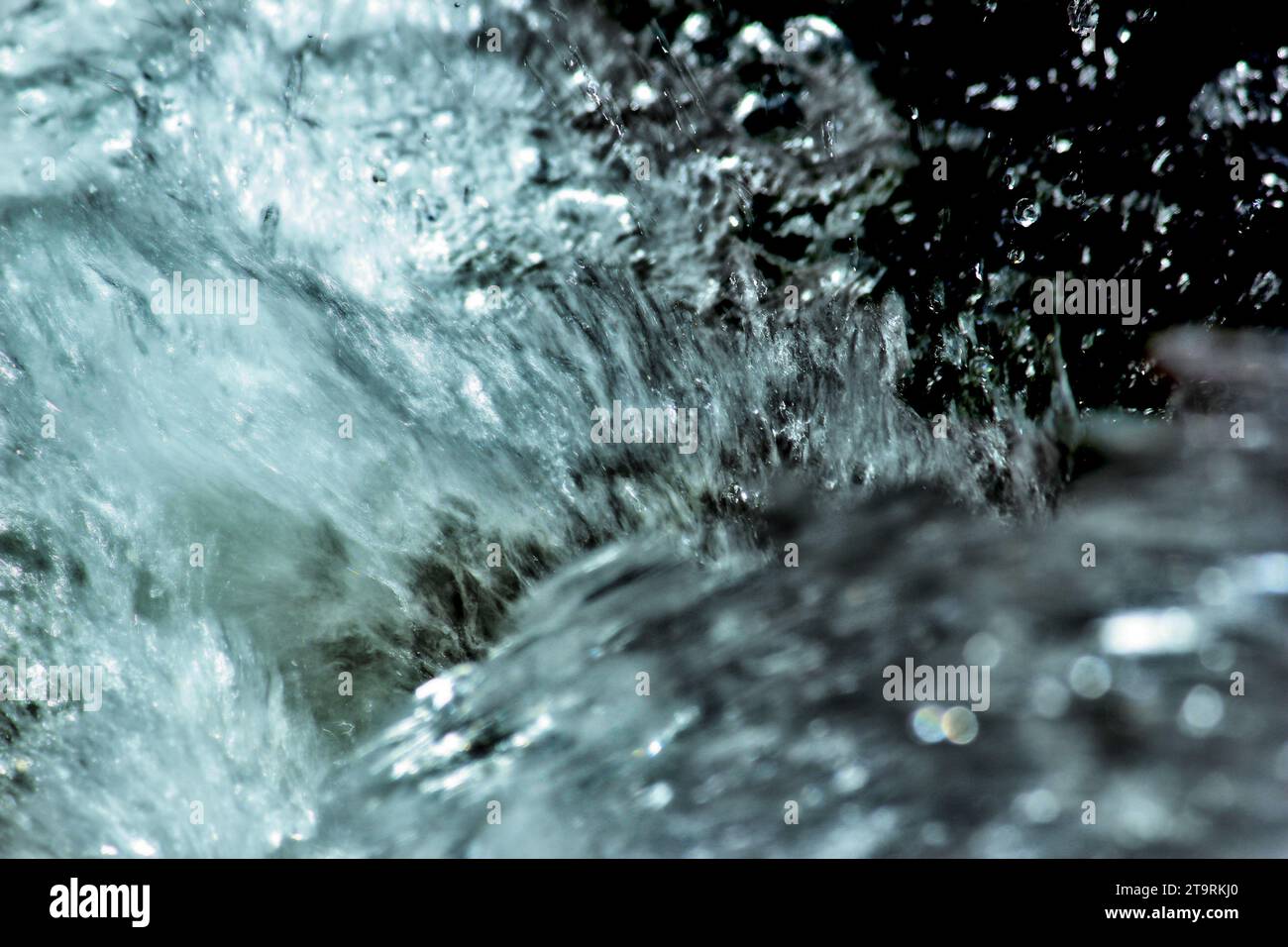 Waterfall from water pipe, Underground water Stock Photo - Alamy