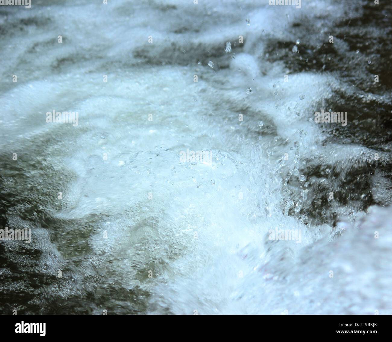 Waterfall from water pipe, Underground water Stock Photo - Alamy