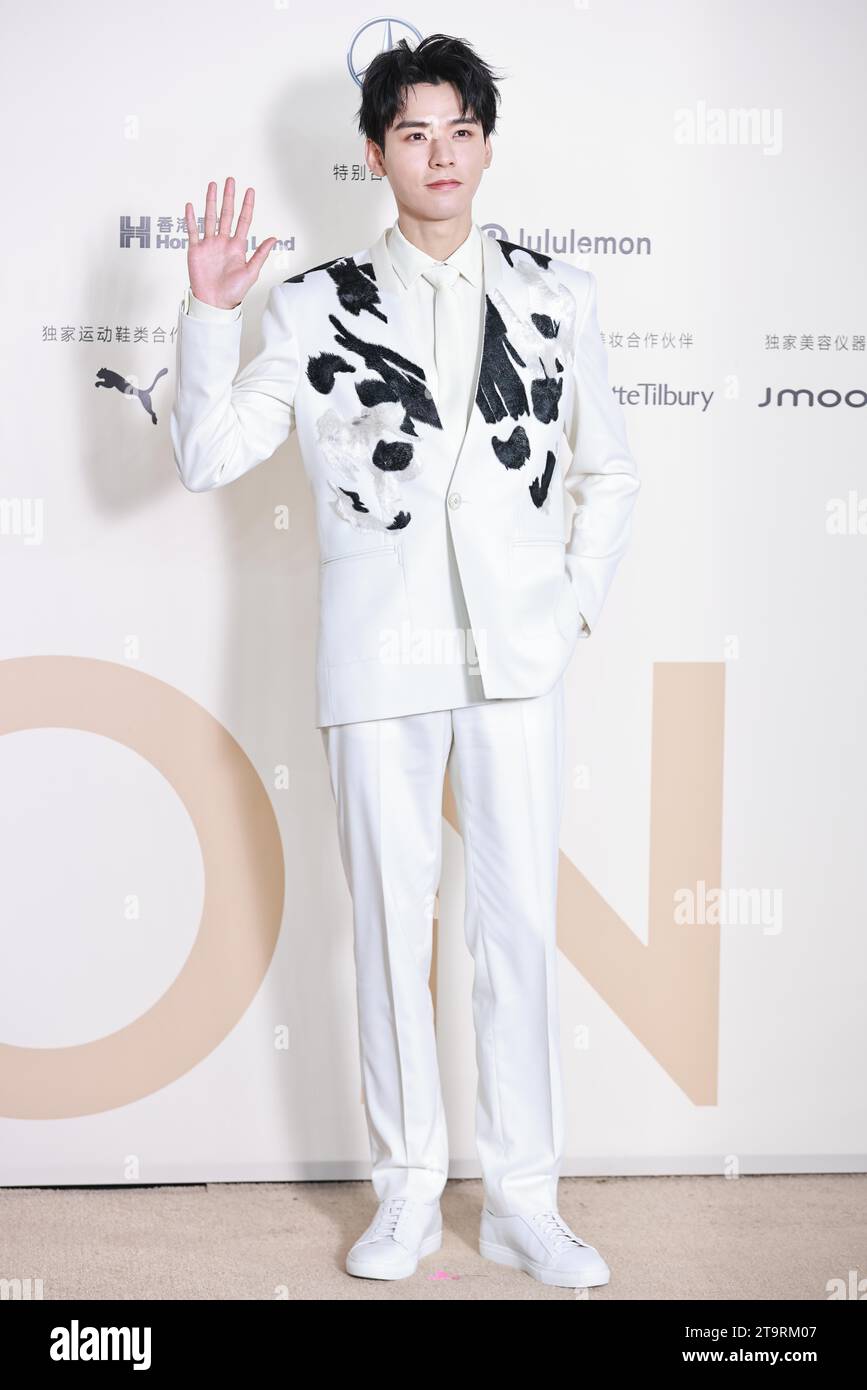 Chinese actor Gong Jun attends the VOGUE activity in Shanghai, China ...