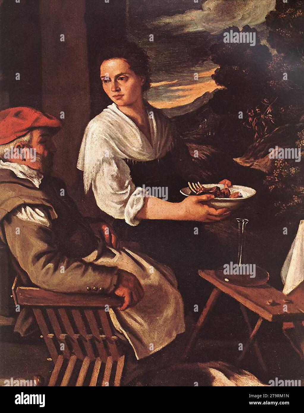 The Supper at Emmaus (detail) 1620s by Pedro Orrente Stock Photo - Alamy