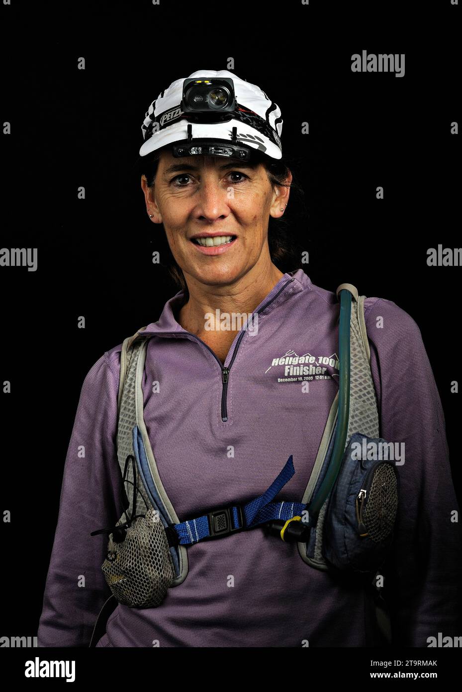 Portrait of ultra marathon runner from Bedford, VA,moments after ...