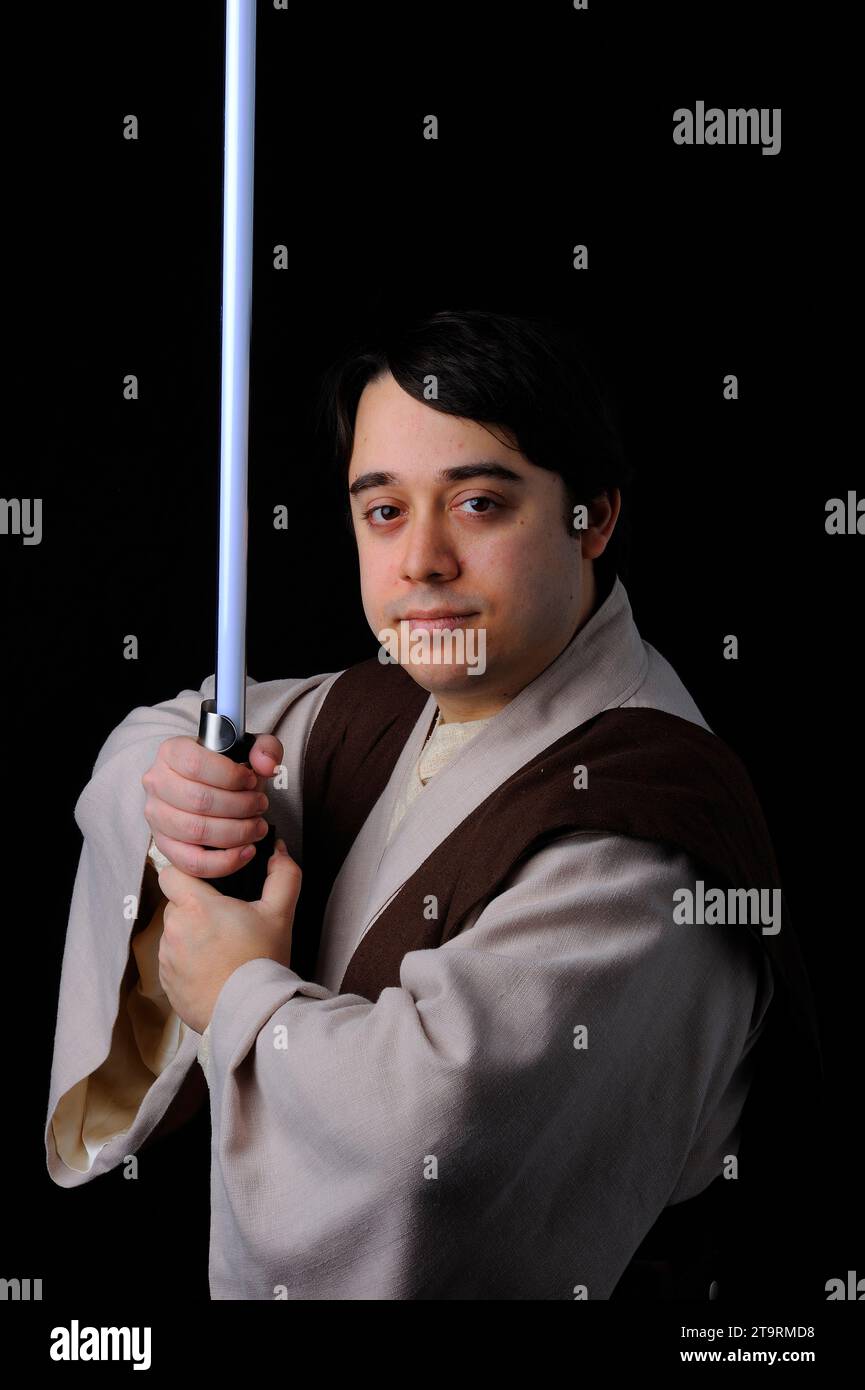 Portrait of person dressed as a comic book character. at a comic book ...