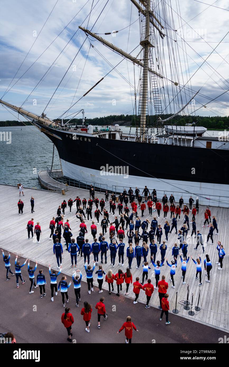 Island games gymnastics hi-res stock photography and images - Alamy