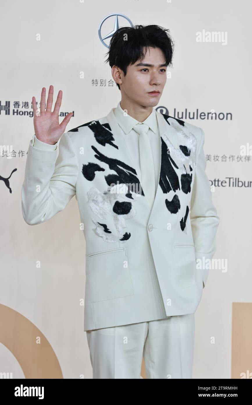 Chinese actor Gong Jun attends the VOGUE activity in Shanghai, China ...