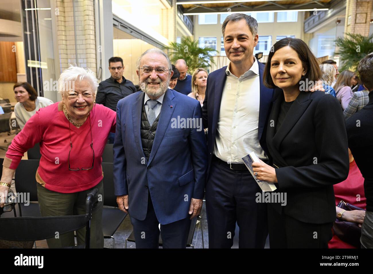 Brussels, Belgium. 27th Nov, 2023. Francoise Desguin, Herman De Croo ...