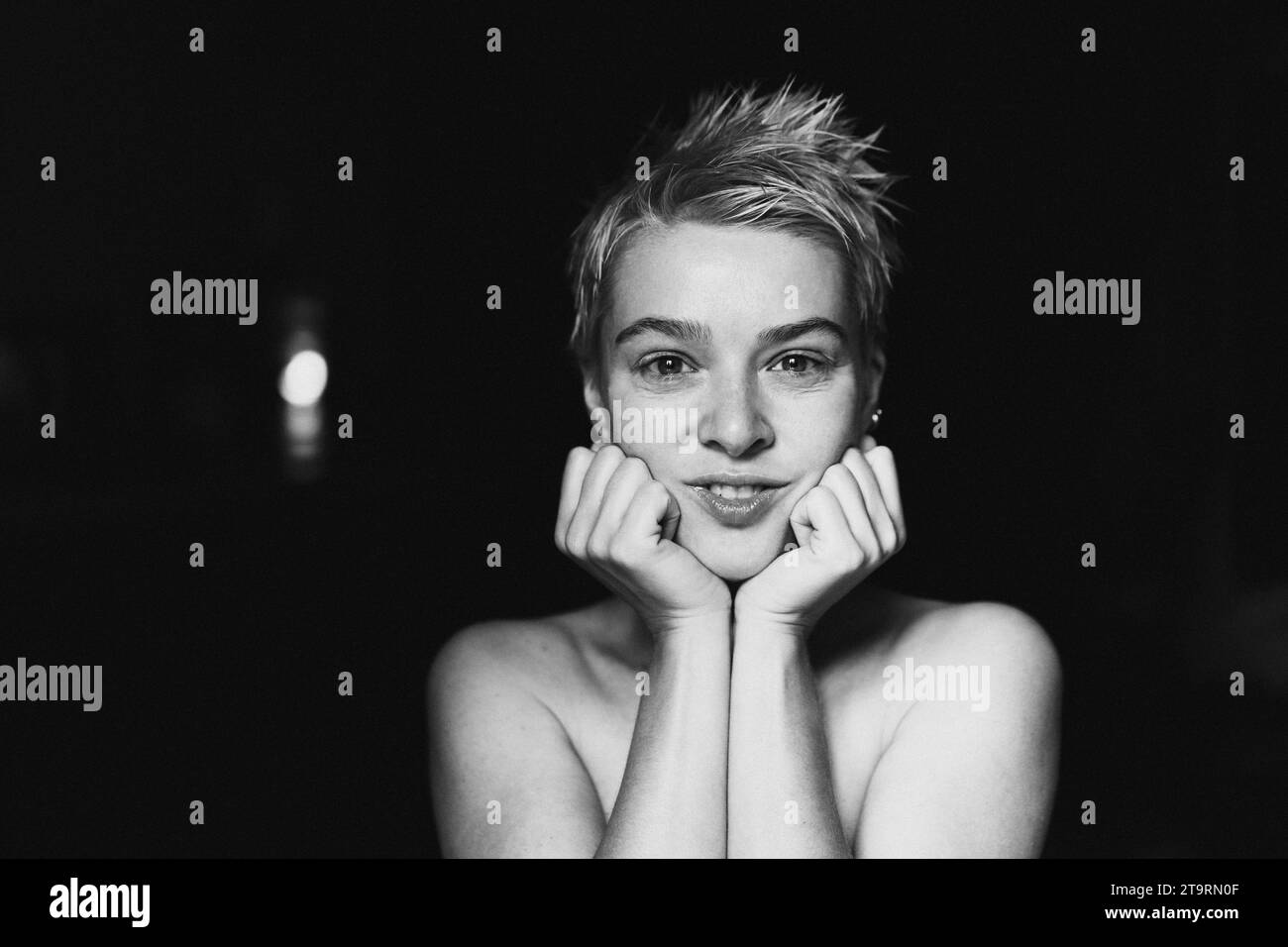 Woman emotion collage hi-res stock photography and images - Alamy