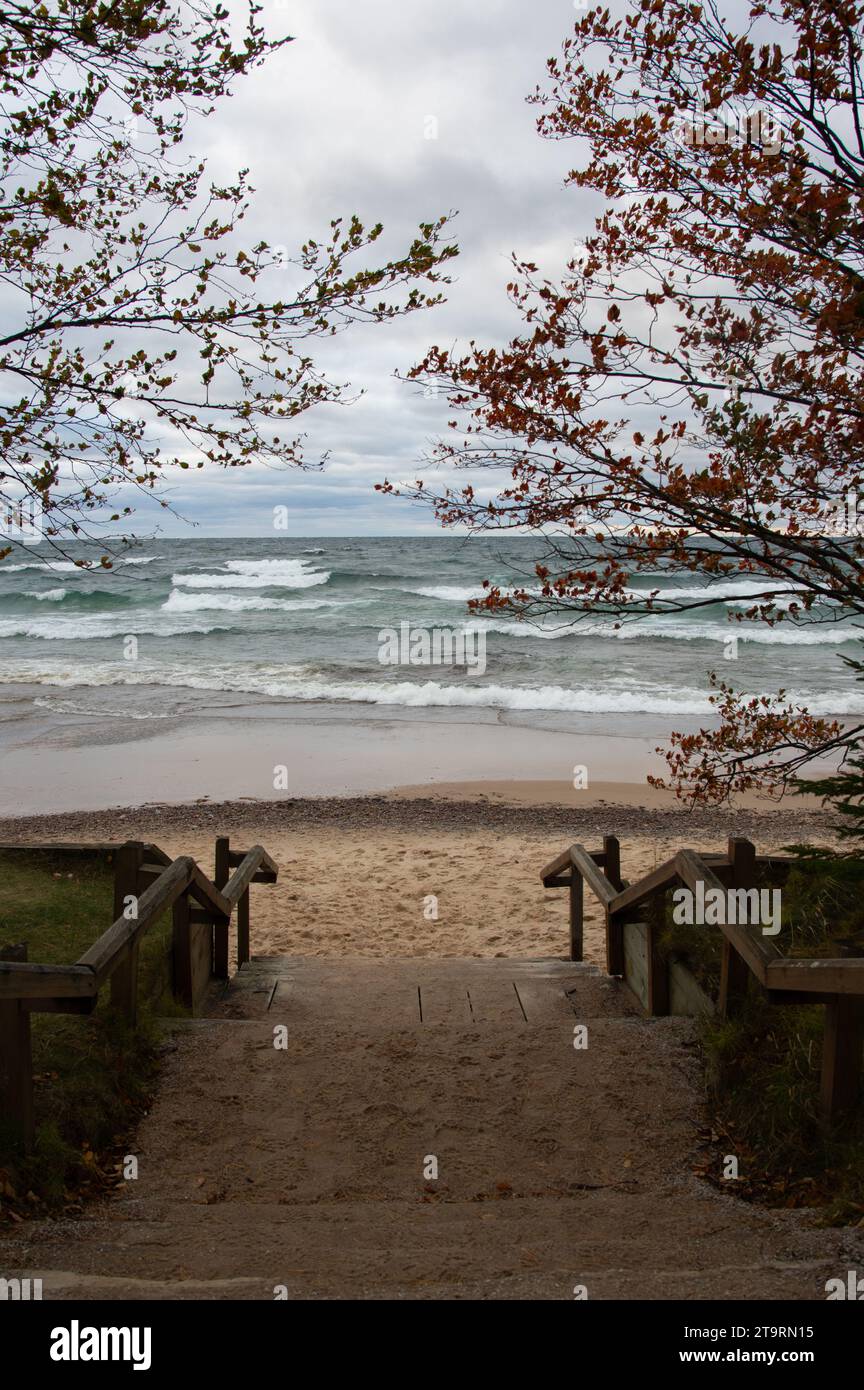 Windy stairs hi-res stock photography and images - Alamy