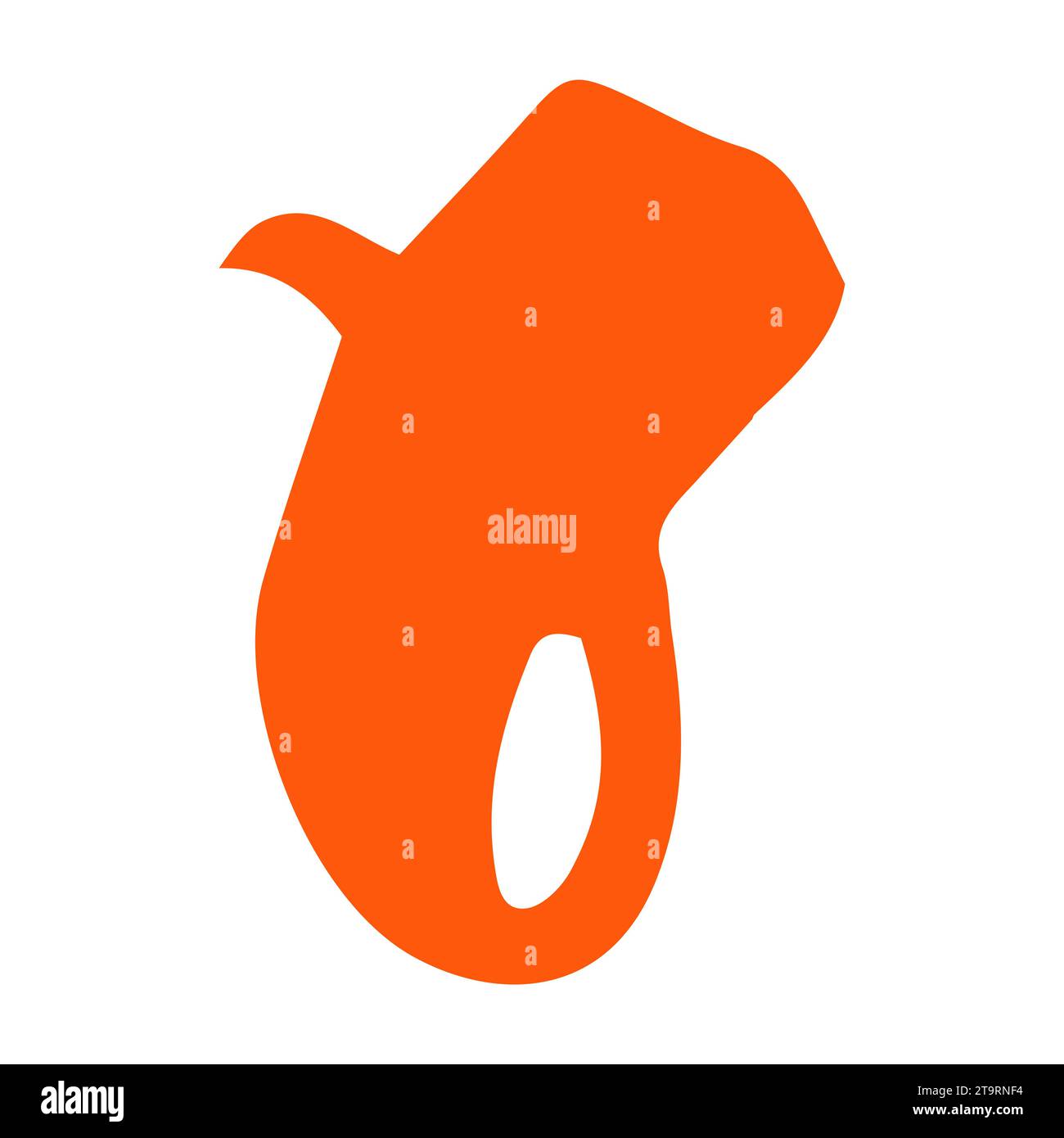 Swirl symbol, hand painted with ink brush, isolated on white background ...