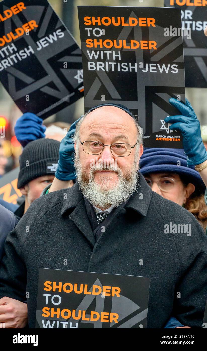 Chief Rabbi Sir Ephraim Yitzchak Mirvis taking part in the March ...