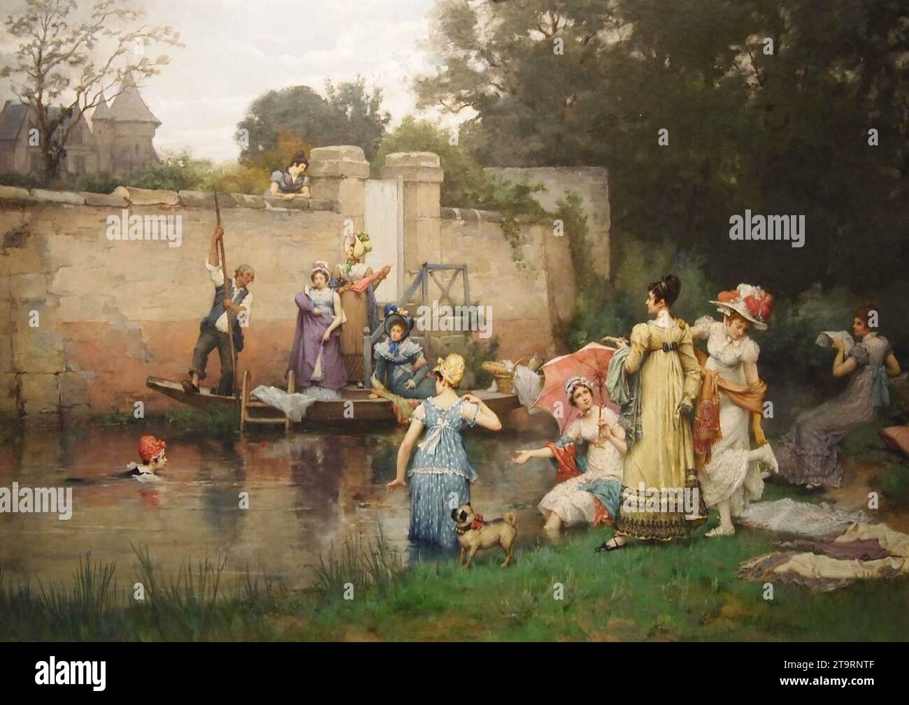Bathing Ladies (Le Bain des Dames) - by Pierre Outin Stock Photo - Alamy