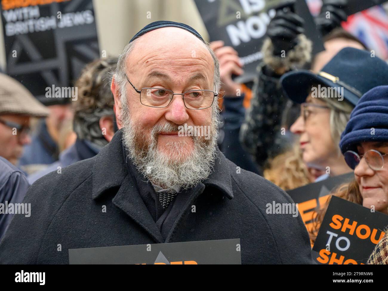 Chief Rabbi Sir Ephraim Yitzchak Mirvis taking part in the March ...