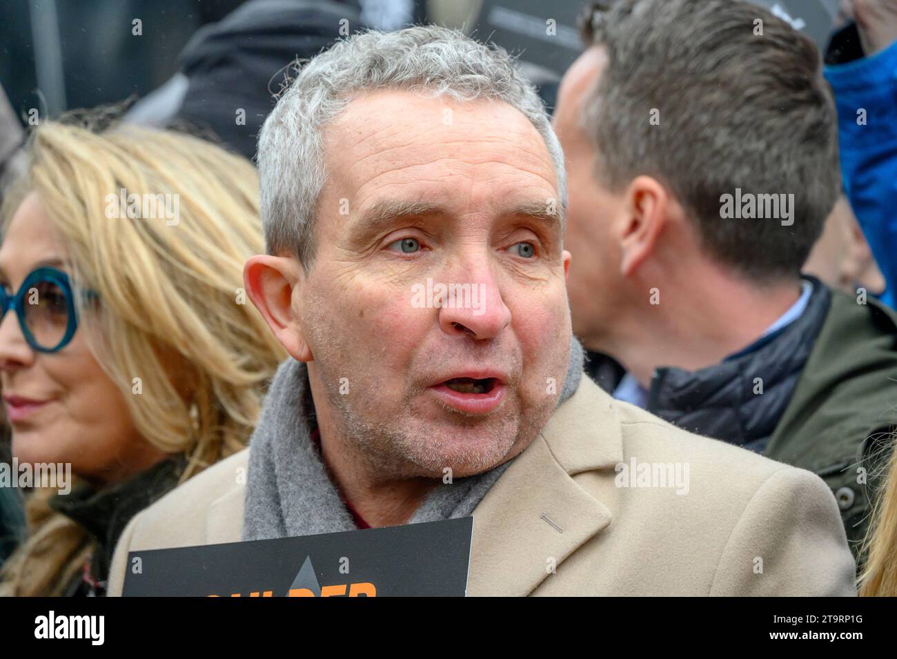 Eddie Marsan (actor) taking part in the March Against Antisemitism ...