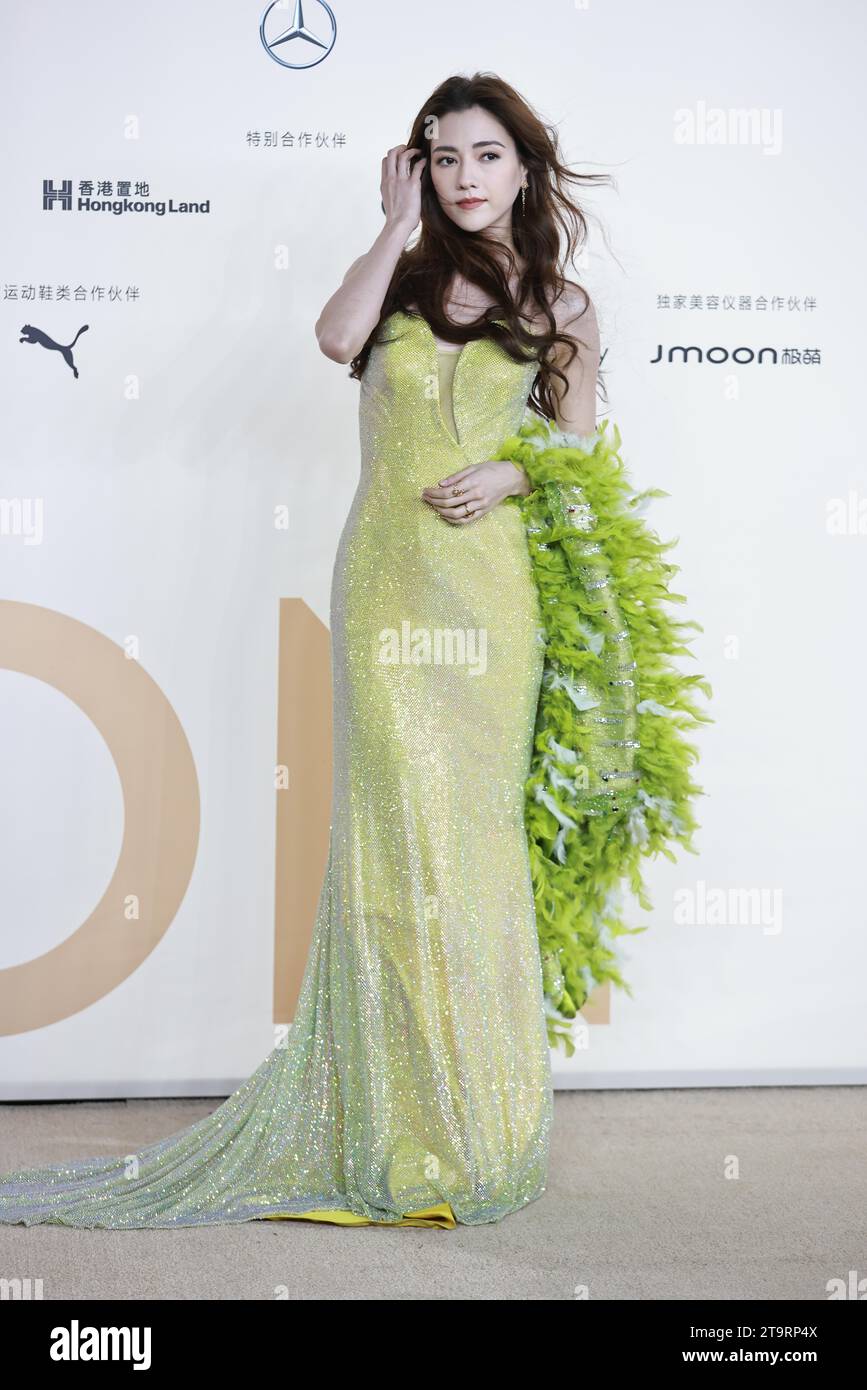 Russian actress Narana Erdyneeva attends the VOGUE activity in Shanghai, China. 23rd Nov, 2023 ...