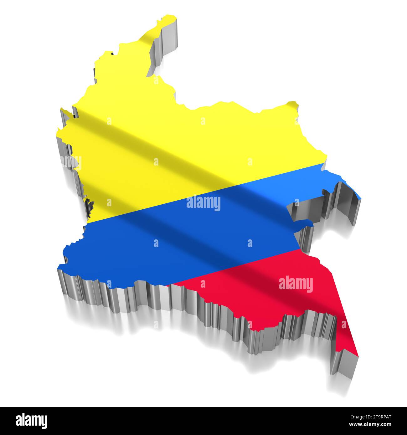 Colombia map grey hi-res stock photography and images - Alamy
