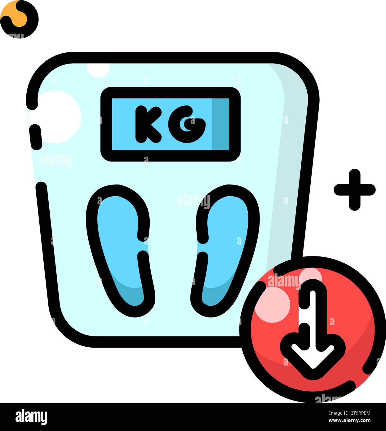 Icon losing weight Cut Out Stock Images & Pictures - Alamy