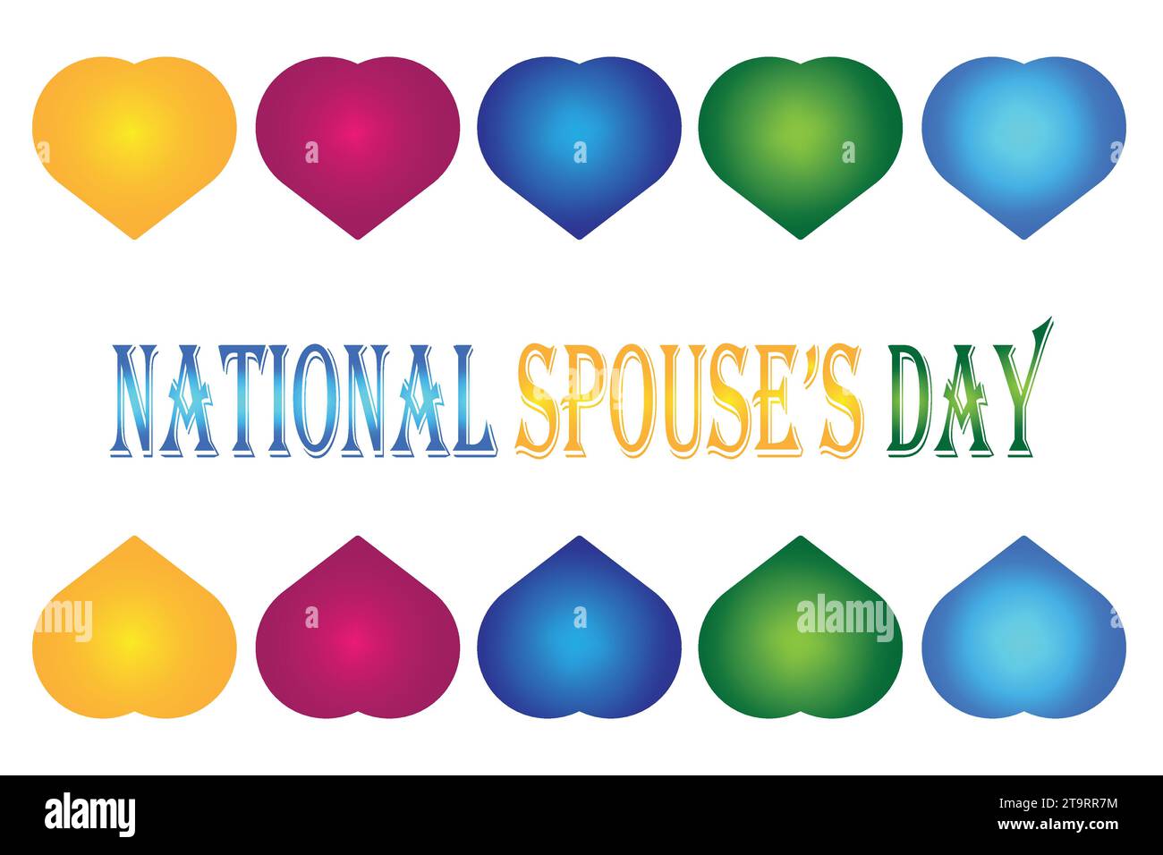 National Spouse's Day. Holiday concept. Template for background, banner ...