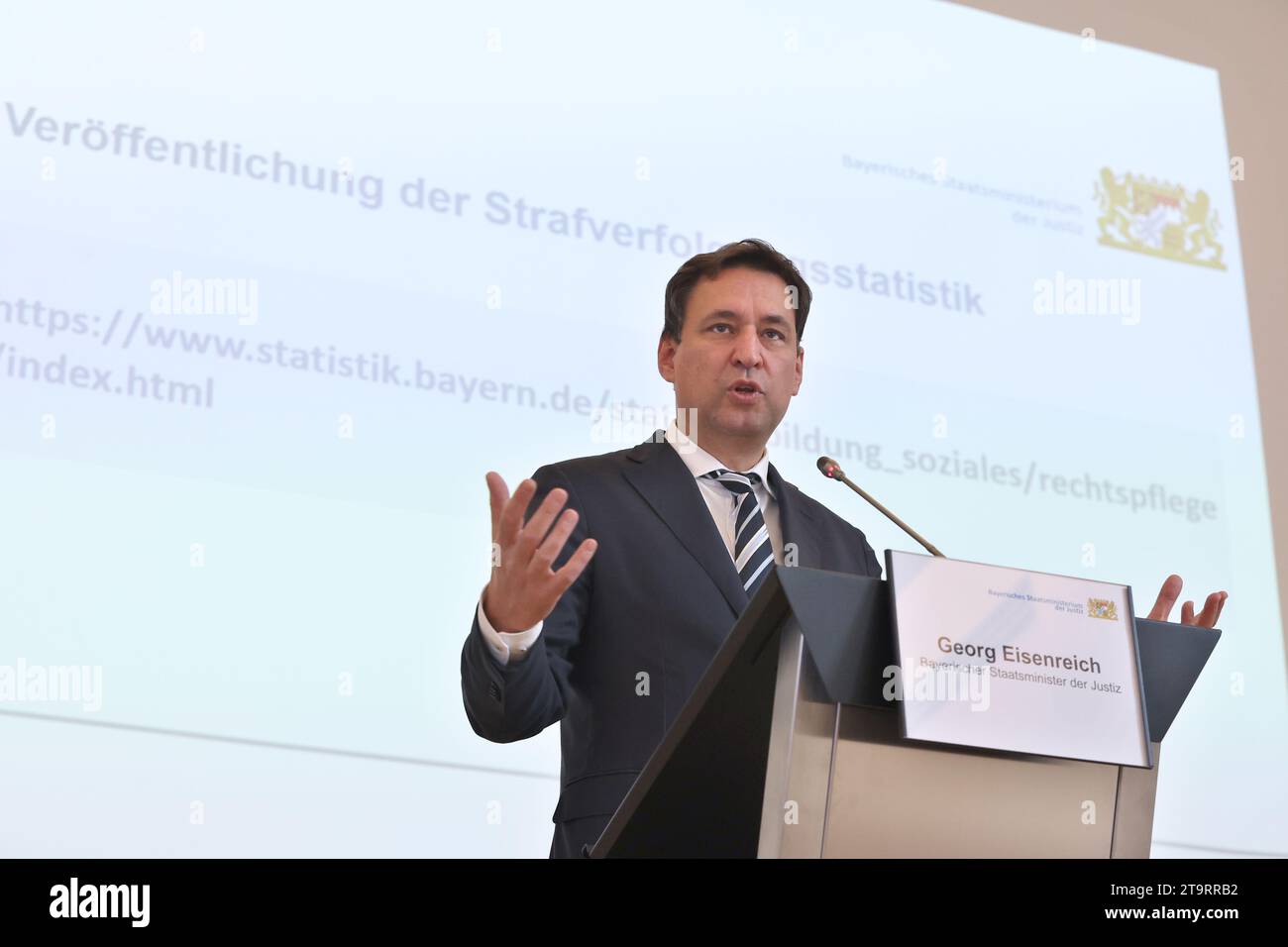 Munich, Germany. 27th Nov, 2023. Georg Eisenreich (CSU), Bavarian ...