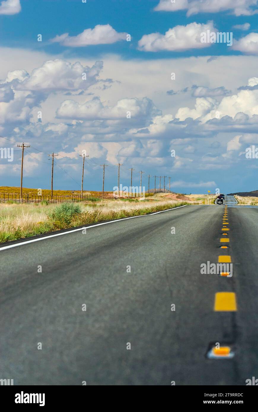 American Highway, road, route, travelling, road trip, clouds, west ...