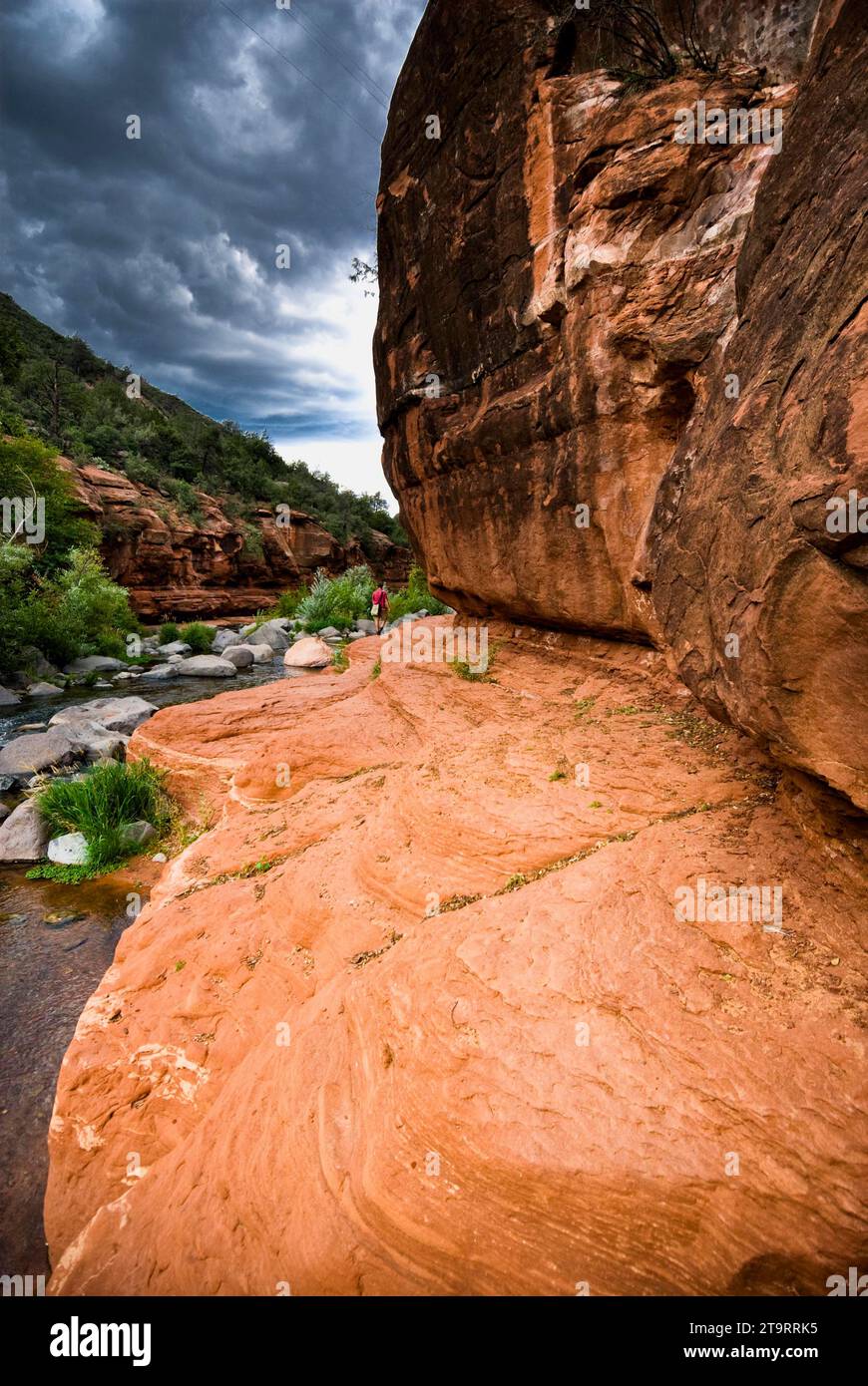 Hiking in Slide rock park, Sedona, Arizona in USA Stock Photo - Alamy