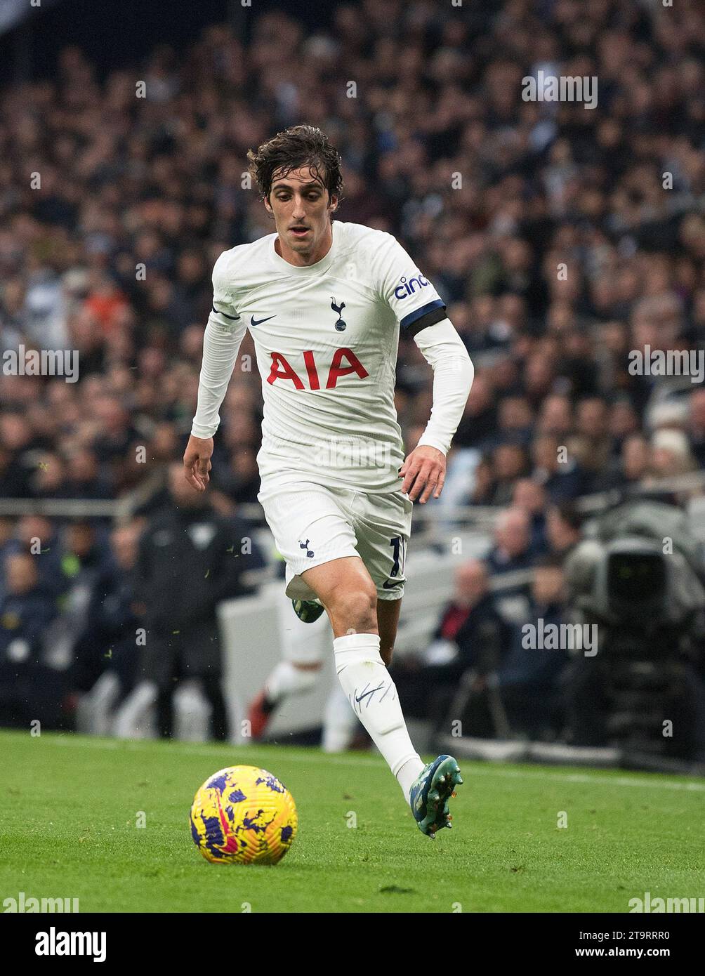 London, UK. 26th Nov, 2023. Bryan Gill of Tottenham Hotspur in action ...