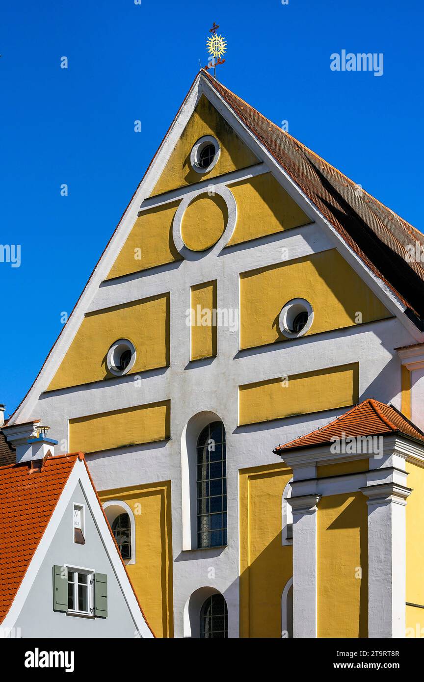 Pointed gable of the Jesuit Church of the Annunciation of the Virgin ...