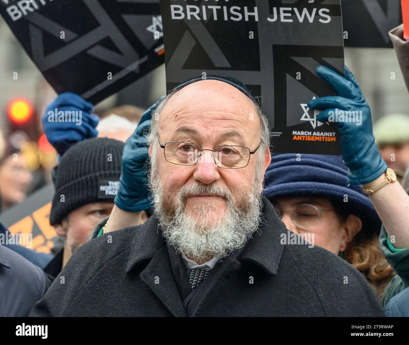 Chief Rabbi Sir Ephraim Yitzchak Mirvis taking part in the March ...
