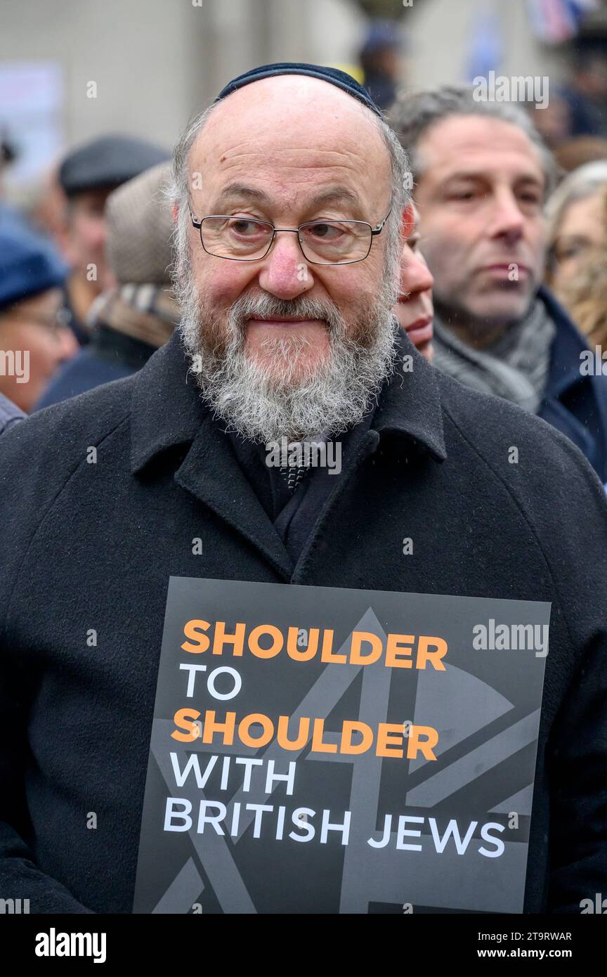 Chief Rabbi Sir Ephraim Yitzchak Mirvis taking part in the March ...