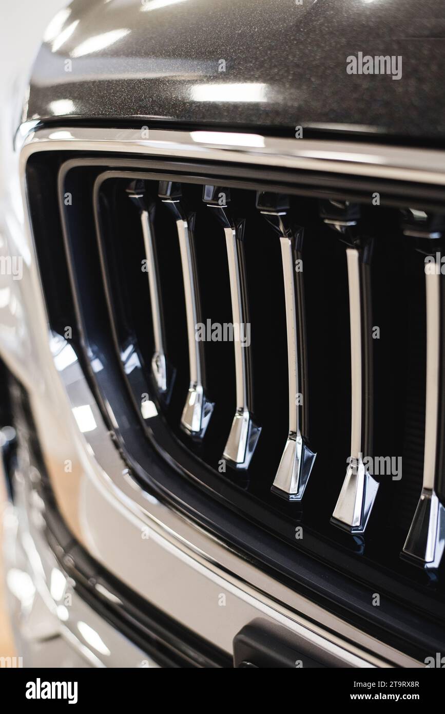 Radiator grille pattern. Car radiator grill close up . High quality ...