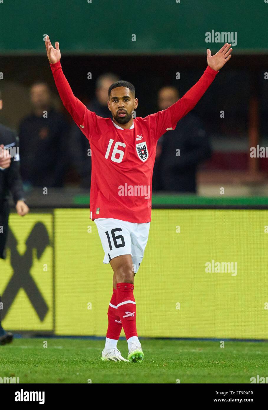 Phillipp Mwene, AUT 16 in the friendly match AUSTRIA - GERMANY 2-0 ...
