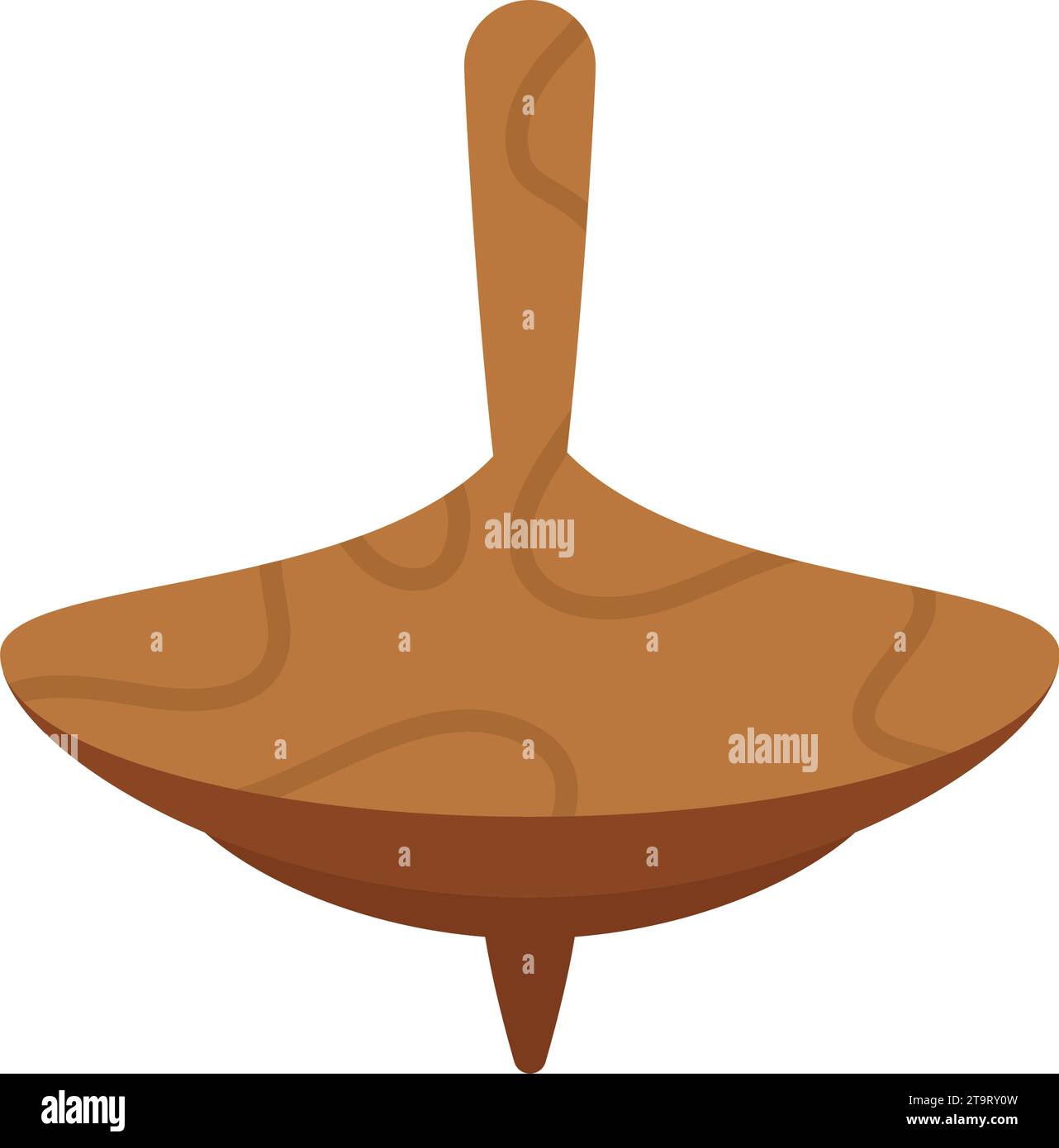 wooden toy spinning top Stock Vector Image & Art - Alamy