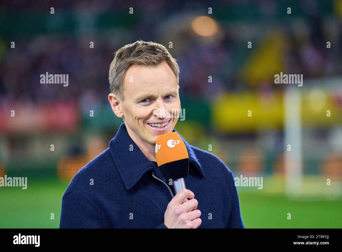 Jochen Breyer, ZDF Fernsehmoderator, in the friendly match AUSTRIA ...