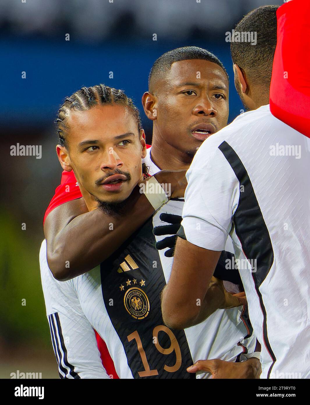 Leroy SANE, DFB 19 angry after red card, fixed by David ALABA, AUT 8 in ...