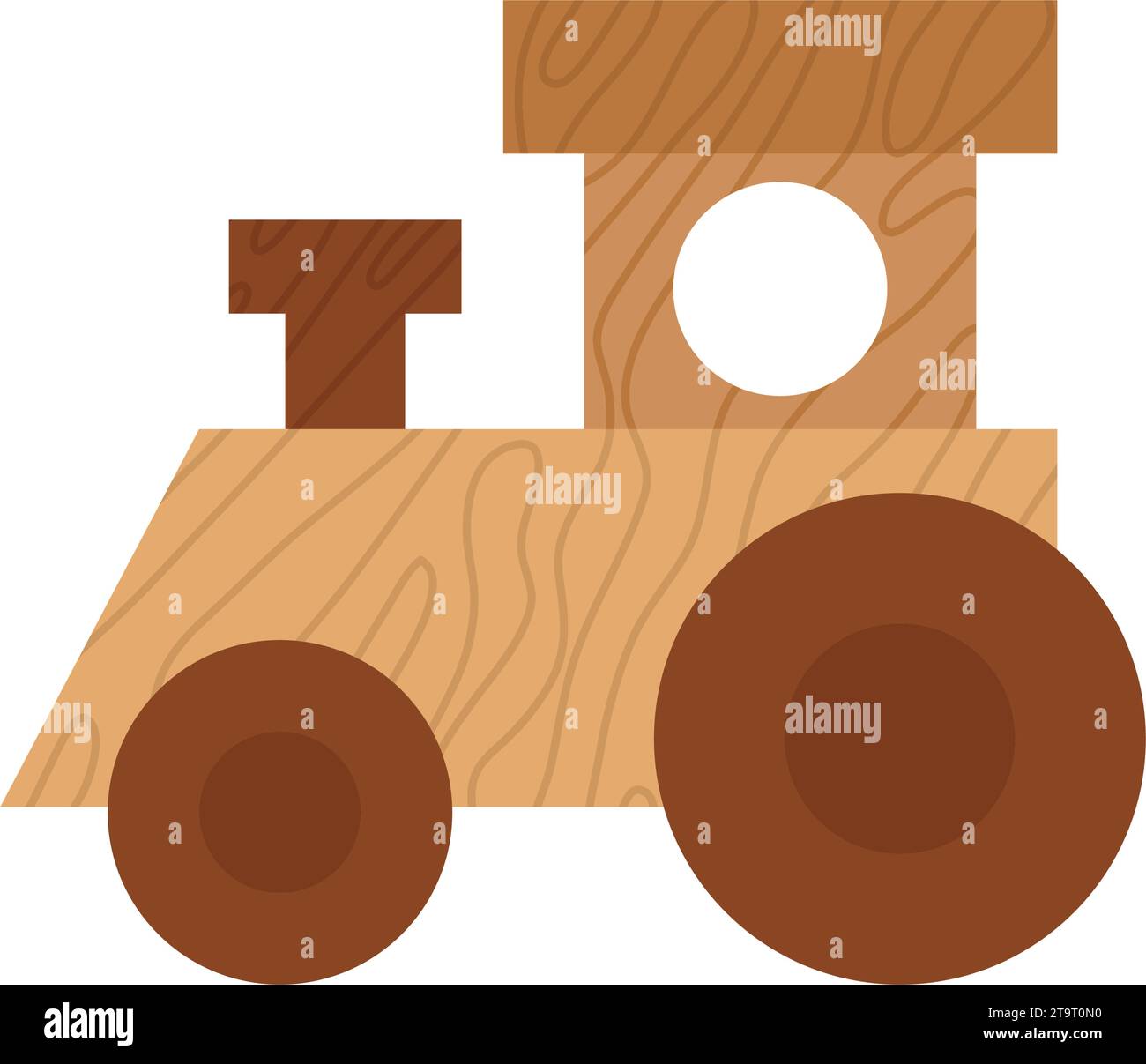 wooden toy train illustration Stock Vector Image & Art - Alamy