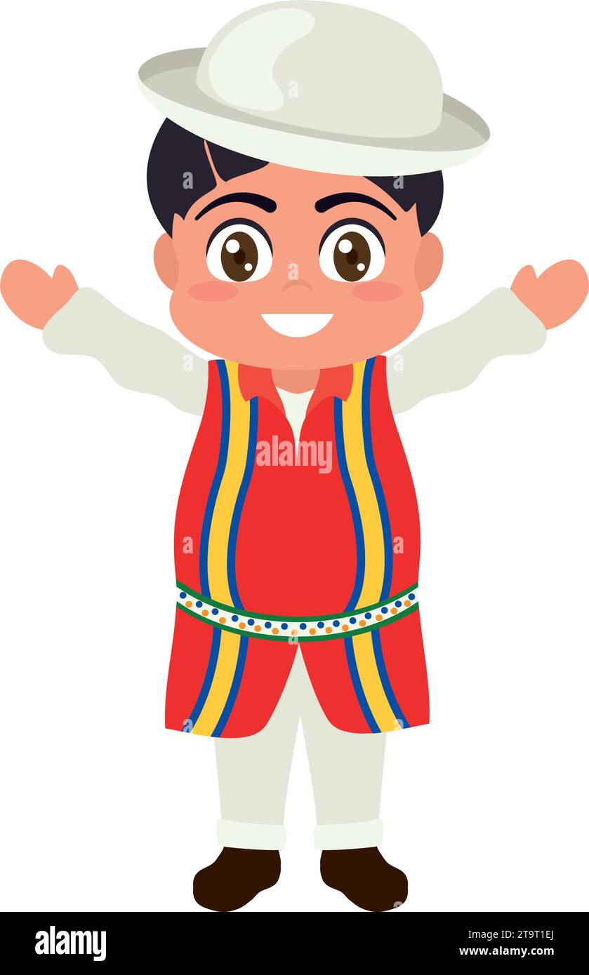 ecuadorian boy illustration Stock Vector Image & Art - Alamy