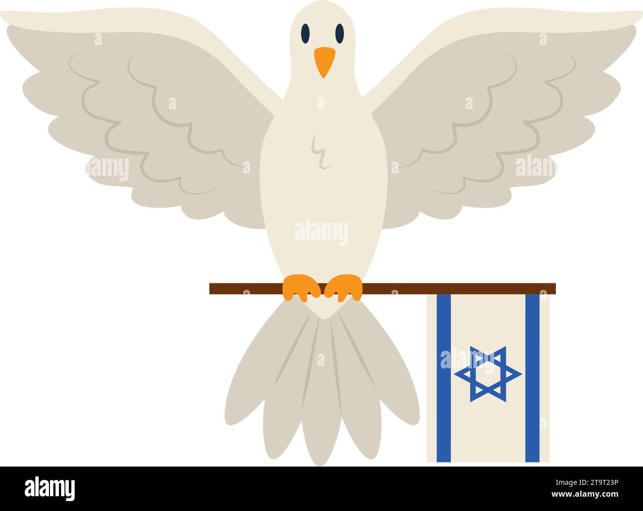israel flag and peace dove Stock Vector Image & Art - Alamy
