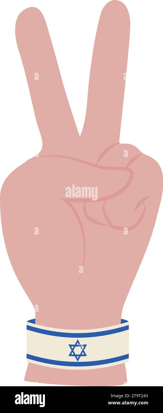 israel peace symbol with hands Stock Vector Image & Art - Alamy