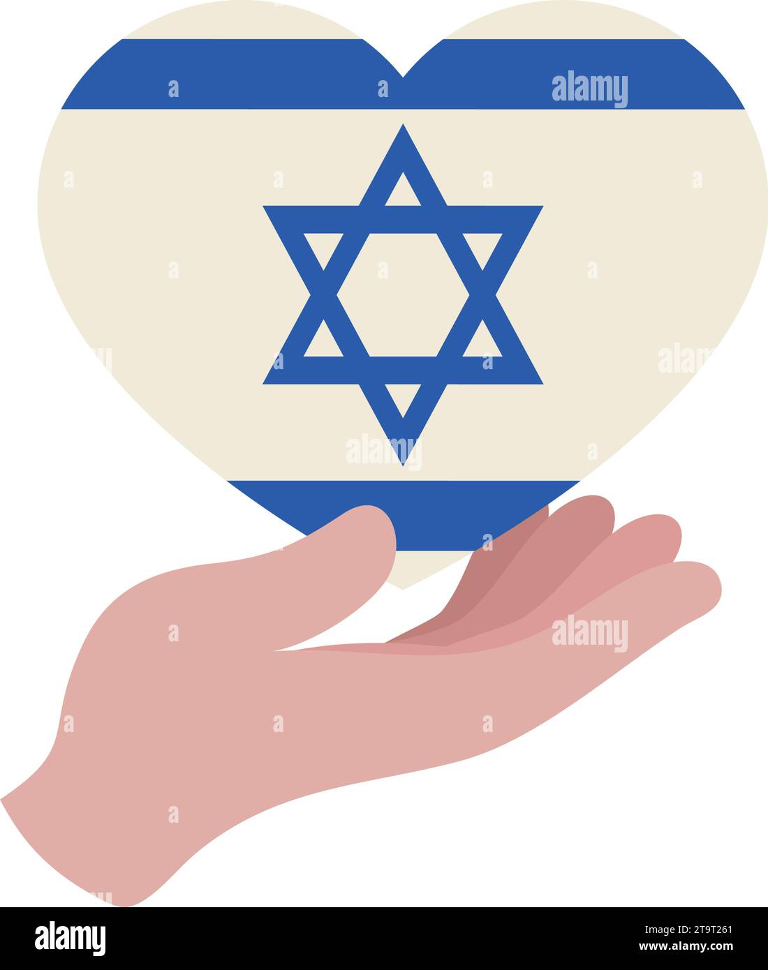 israel heart on hand Stock Vector Image & Art - Alamy