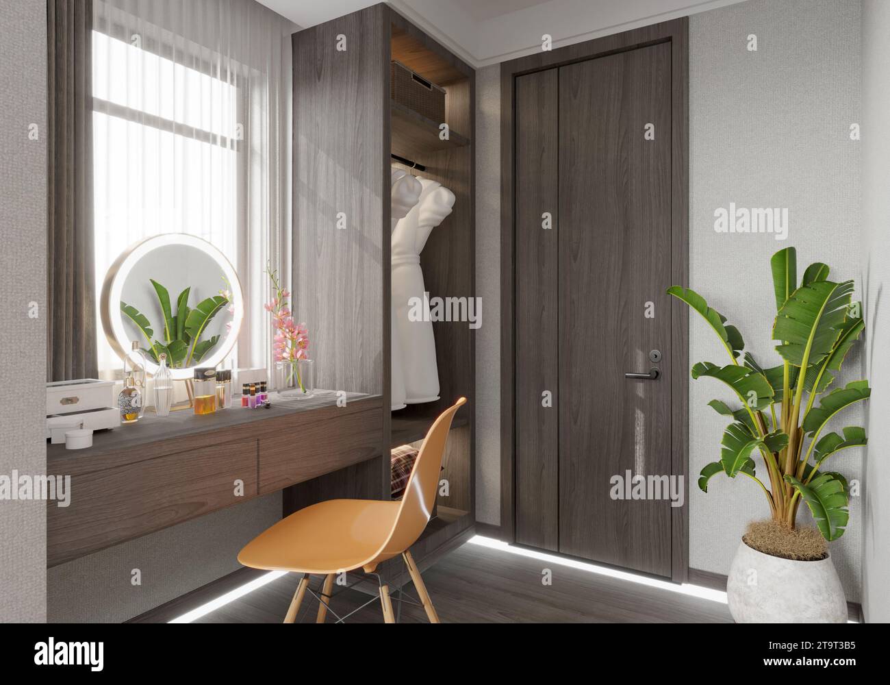 Luxury hotel room, 3d render Stock Photo - Alamy