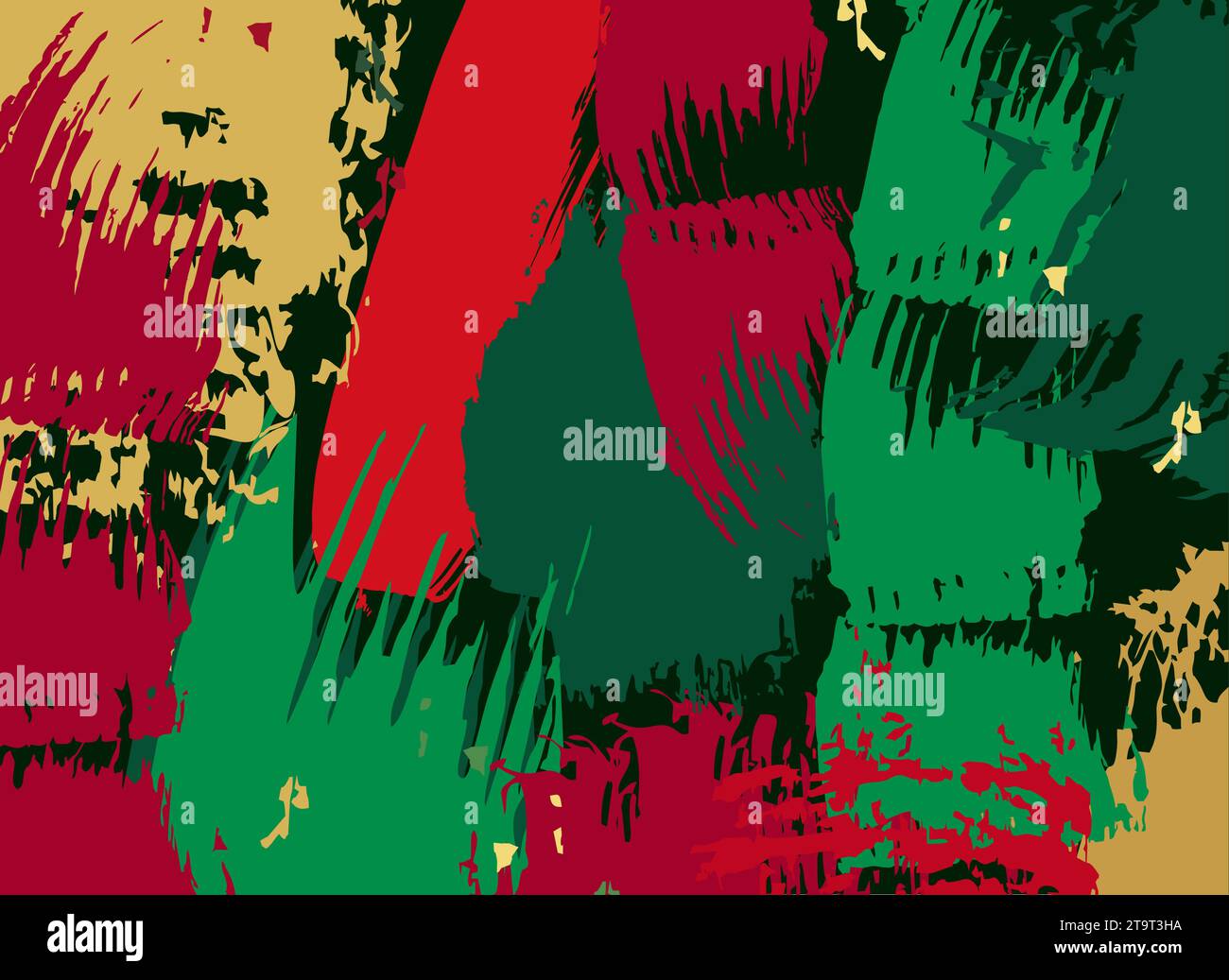Colorful grunge background with strokes of paint. Brush spots texture ...