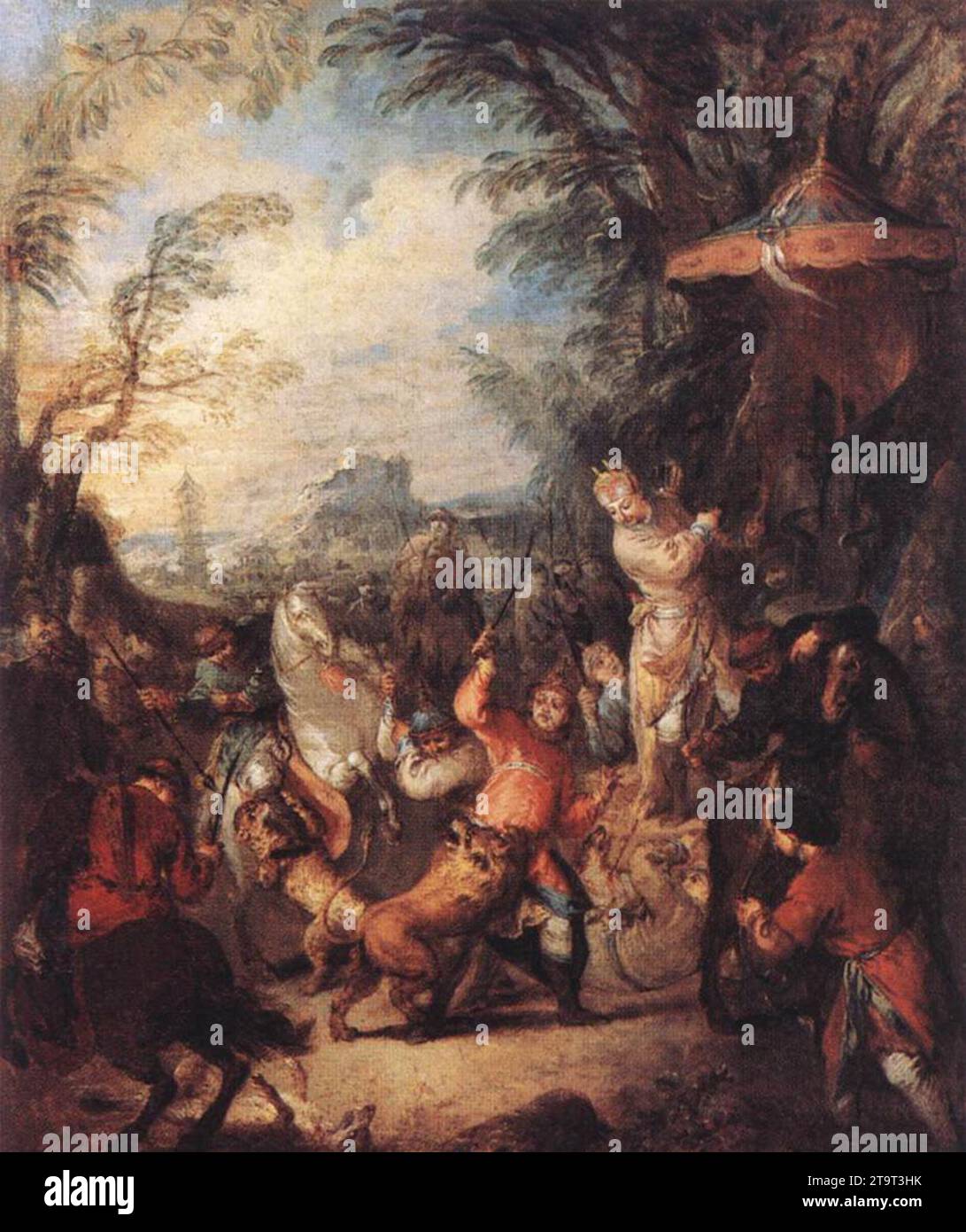 The Chinese Hunt 1736 by Jean Baptiste Joseph Pater Stock Photo - Alamy